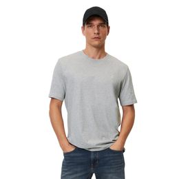Marc O'Polo T-Shirt MARC O'POLO "aus reiner Bio-Baumwolle", Herren, Gr. L, grau, Obermaterial: 100% Baumwolle, unifarben, Basic, regular fit, Shirts