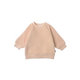 Sweatshirt Liliput "beige", M&auml;dchen, Gr. 62/68, beige, 80% Baumwolle, 20% Polyester, unifarben, normal, ohne Ausschnitt, Sweatshirts Sweatshirt, mit elastischen Rippb&uuml;ndchen