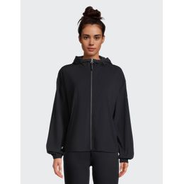 Trainingsjacke Venice Beach "TRAININGSJACKE AVA", Damen, Gr. XL (44), schwarz, Obermaterial: 72% Polyamid, 28% Elasthan, Jacken Trainingsjacke