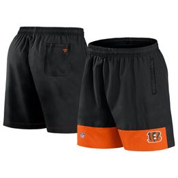 Sporthose Fanatics "Fanatics Shorts Cincinnati Bengals Woven", Mädchen, Gr. L, US-Größen, schwarz, 100% Nylon, Hosen Sporthose