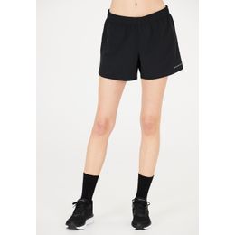 Shorts Endurance "Potis", Damen, Gr. 36, EURO-Gr&ouml;&szlig;en, schwarz, 90% Polyester, 10% Elasthan, unifarben, Hosen Shorts, mit elastischem Bund mit Kordelzug
