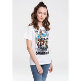 T-Shirt logoshirt "Marvel Comics", Damen, Gr. M, wei&szlig; (altwei&szlig;), 100% Baumwolle, bedruckt, normal, Rundhals, Shirts T-Shirt, mit Guardians Of The Galaxy-Print