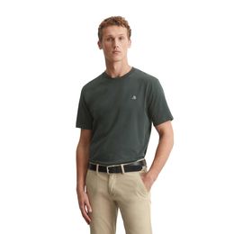Marc O'Polo T-Shirt MARC O'POLO "aus reiner Bio-Baumwolle", Herren, Gr. L, grau (brayden storm), Obermaterial: 100% Baumwolle, unifarben, Basic, regular fit, Shirts