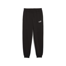 Sporthose Puma "ESS No. 1 Logo Fleece-Jogginghose Jungen", M&auml;dchen, Gr. 152, Normalgr&ouml;&szlig;en, schwarz, Obermaterial: 66% Baumwolle, 34% Polyester; Rippe: 97% Baumwolle, 3% Elasthan; Tasche &ndash; Oben: 100% Baumwolle, unifarben, regular fit, Hosen Sporthose