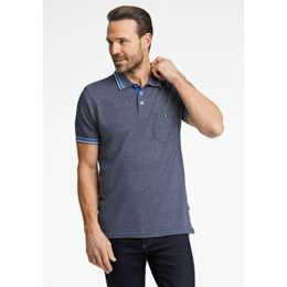 Poloshirt Bison "Bison Poloshirt", Herren, Gr. L, blau, Obermaterial: 50% Baumwolle, 50% Polyester, l&auml;ssig geschnitten, Rundhals, Shirts