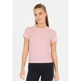 ENDURANCE ATHLECIA Funktionsshirt ATHLECIA "Tinashe", Herren, Gr. 40, pink, 92% Viskose, 8% Elasthan, unifarben, normal, Rundhals, Shirts Funktionsshirt, im simplen und schnelltrocknenden Design