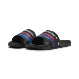 Sandale Puma "BMW M Motorsport Logo Leadcat 2.0 Slides Erwachsene", Damen, Gr. 39, schwarz, Obermaterial: Synthetik; Futter: Textil; Innensohle: Synthetik; Laufsohle: Synthetik, Schuhe Sandale