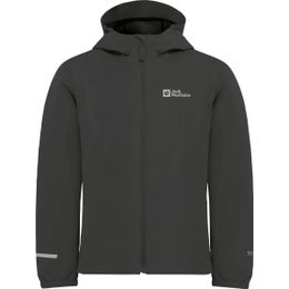 Outdoorjacke Jack Wolfskin "FLAZE JACKET K", Jungen, Gr. 116, schwarz (granite, schwarz), Oberstoff: 100% POLYESTER; Futter 1: 100% POLYESTER ; Futter 2: 100% POLYESTER ; Futter 3: 100% POLYESTER, Jacken Outdoorjacke