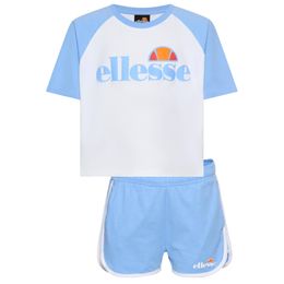 T-Shirt & Shorts Ellesse, Jungen, Gr. 152/158 (12/13), wei&szlig; (wei&szlig;, blau), Obermaterial: 100% Baumwolle, KOB Set-Artikel, f&uuml;r Kinder