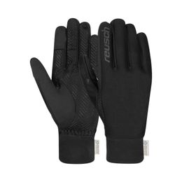 Skihandschuhe Reusch "Karayel WINDSTOPPER TOUCH-TEC", Damen, Gr. 7, schwarz, 50% Polyamid, 40% Polyester, 10% Elasthan, mehrfarbig, Handschuhe, in winddichter und extra atmungsaktiver Qualit&auml;t