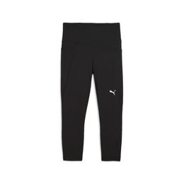 Trainingstights Puma "ESSENTIALS Hochgeschnittene Capri-Trainingsleggings Damen", Damen, Gr. M, Normalgr&ouml;&szlig;en, schwarz, Obermaterial: 15% Elasthan, 85% Polyester; Innenbund: 13% Elasthan, 87% Polyester, eng, Hosen