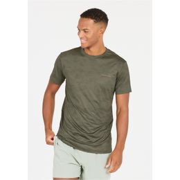 Funktionsshirt Endurance "Genen", Herren, Gr. L, grün (khaki), 100% Polyester, unifarben, normal, Rundhals, Shirts Funktionsshirt, mit Quick-Dry-Funktion