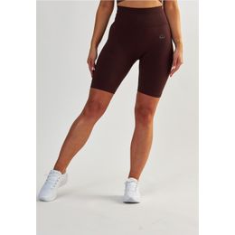 Funktionstights BESHAPED "Body Boost", Damen, Gr. L, US-Gr&ouml;&szlig;en, braun, 90% Nylon, 10% Elasthan, unifarben, Hosen, mit elastischer Eigenschaft