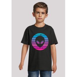 T-Shirt F4NT4STIC "Alien Kopf", M&auml;dchen, Gr. 110/116, schwarz, Obermaterial: 100% Baumwolle, regular fit, Rundhals, ohne B&uuml;ndchen, Shirts T-Shirt, Premium Qualit&auml;t