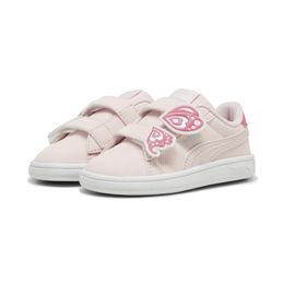Sneaker Puma "Puma Smash 3.0 Sneakers Mädchen", Mädchen, Gr. 26, pink (frosty pink strawberry burst weiß silber), Obermaterial: Textil, Synthetik; Futter: Textil; Innensohle: Textil; Laufsohle: Gummi, Schuhe