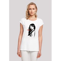 T-Shirt F4NT4STIC "Mulan Sketch", Damen, Gr. M, wei&szlig;, Obermaterial: 100% Baumwolle, regular fit, Rundhals, ohne B&uuml;ndchen, Shirts T-Shirt, Damen,Premium Merch,Regular-Fit,Kurze &Auml;rmel,Bedruckt