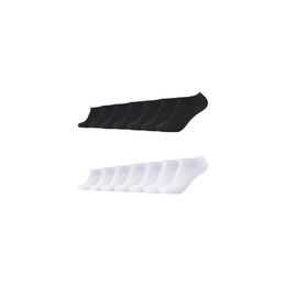 Sneakersocken Camano "Sneakersocken 14er Pack", Damen, Gr. 47-49, wei&szlig; (wei&szlig; mix), 77% Baumwolle, 22% Polyamid, 1% Elasthan, uni, Socken Sneakersocken