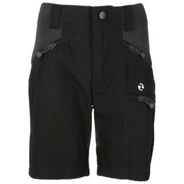 Shorts ZIGZAG "Bono", Jungen, Gr. 104, EURO-Gr&ouml;&szlig;en, schwarz (dunkelgrau, schwarz), 93% Polyester, 7% Elasthan, mehrfarbig, normal, Hosen Shorts, mit praktischem Dehnbund