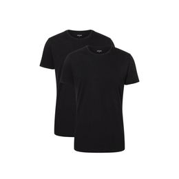 T-Shirt Camano "T-Shirt 2er Pack", Damen, Gr. XL, schwarz, 100% Baumwolle, Shirts T-Shirt