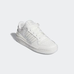 Sneaker adidas originals "FORUM LOW CL", Mädchen, Gr. 35,5, weiß (core weiß, cloud weiß, grau one), Baumwolle, Schuhe