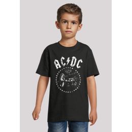T-Shirt F4NT4STIC "ACDC We Salute You Cannon", Mädchen, Gr. 110/116, schwarz, Obermaterial: 100% Baumwolle, regular fit, Rundhals, ohne Bündchen, Shirts T-Shirt, Premium Qualität