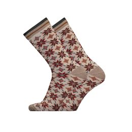 Socken UphillSport "AUTUMN STAR 2er Pack", Damen, Gr. 39-42, beige (sand), 58% Wolle, 40% Polyamid, 2% Elasthan, mehrfarbig, Socken Socken, in atmungsaktiver Qualit&auml;t