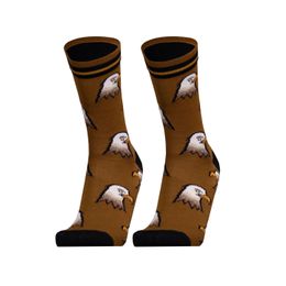 Socken UphillSport "EAGLE 2er Pack", Damen, Gr. 47-50, braun, 58% Wolle, 40% Polyamid, 2% Elasthan, mehrfarbig, Socken Socken, in nahtlosem Design