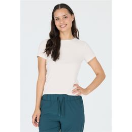 ENDURANCE ATHLECIA Funktionsshirt ATHLECIA "Tinashe", Herren, Gr. 40, wei&szlig;, 92% Viskose, 8% Elasthan, unifarben, normal, Rundhals, Shirts Funktionsshirt, im simplen und schnelltrocknenden Design