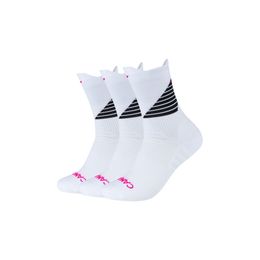 Socken Camano "Sportsocke 3er Pack", Damen, Gr. 39/42, pink (pink glow), 94% Polyamid, 5% Elasthan, 1% Polyester, Socken Socken, 3er Pack Sportsocken mit optimalem Fußklima dank Mesheinsätzen