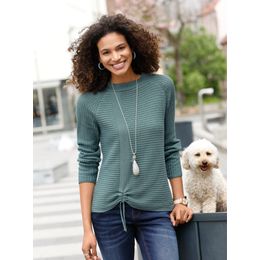 Strickpullover Casual Looks "Pullover", Damen, Gr. 40, gr&uuml;n (jade), 50% Baumwolle, 50% Polyacryl, unifarben, Pullover Strickpullover