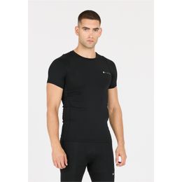 Funktionsshirt Virtus "Jasp", Herren, Gr. M, schwarz, 89% Polyamid, 11% Elasthan, unifarben, normal, Rundhals, Shirts Funktionsshirt, Mit 4-Wege-Stretch