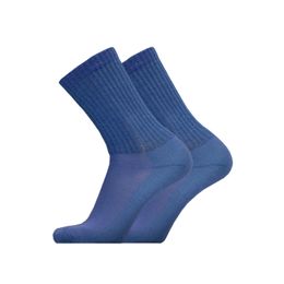 Socken UphillSport "MERINO SPORT 2er Pack", Damen, Gr. 43-46, blau, 64% Wolle, 34% Polyamid, 2% Elasthan, unifarben, Socken Socken, in atmungsaktiver Qualit&auml;t