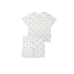 T-Shirt Liliput "Boot T-Shirt und Shorts", M&auml;dchen, Gr. 74/80, beige, 100% Baumwolle, bedruckt, Rundhals, Shirts T-Shirt, mit Shorts