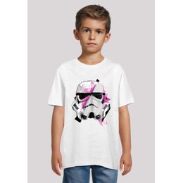 T-Shirt F4NT4STIC "Star Wars Stormtrooper Sketch", Mädchen, Gr. 122/128, weiß, Obermaterial: 100% Baumwolle, regular fit, Rundhals, ohne Bündchen, Shirts T-Shirt, Premium Qualität