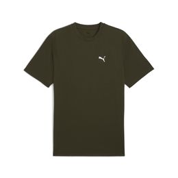 T-Shirt Puma "Evostripe T-Shirt Herren", Herren, Gr. XL, gr&uuml;n (schwarz olive gr&uuml;n), Obermaterial: 35% Viskose, 65% Polyester, clean, regular fit, Rundhals, Shirts T-Shirt