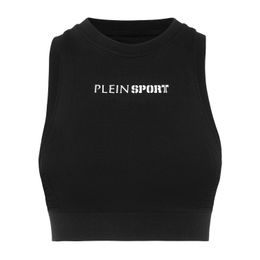 Lauftop Plein Sport "Sport Top", Kinder, Gr. M, schwarz (02, schwarz), Obermaterial: 92% Nylon, 8% Spandex, Tops
