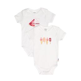 Body Liliput, Jungen, Gr. 74/80, EURO-Gr&ouml;&szlig;en, wei&szlig;, 100% Baumwolle, bedruckt, kurz, Bodys Body, mit sommerlichen Prints