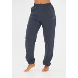 ENDURANCE ATHLECIA Sweathose ATHLECIA "Giannis", Damen, Gr. 36, EURO-Größen, blau, 65% Polyester, 35% Baumwolle, unifarben, lang, Hosen, mit bequemem Dehnbund