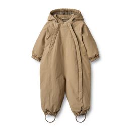 Jumpsuit Wheat "Wheat Snowsuit Adi", Kinder, Gr. 92, walnut, 100% Nylon, unifarben, normal, Overalls Jumpsuit