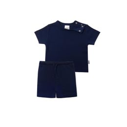 T-Shirt Liliput "Marine", M&auml;dchen, Gr. 74/80, blau (dunkelblau), 80% Baumwolle, 20% Polyester, unifarben, Rundhals, Shirts T-Shirt, mit Shorts