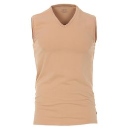 Tanktop Venti "Venti Tanktop uni", Herren, Gr. XL, beige, 95% Baumwolle, 5% Elasthan, Tops Tanktop