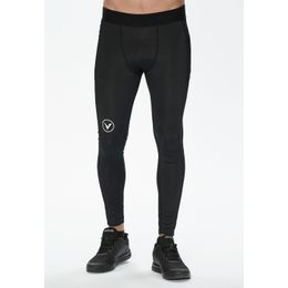 Lauftights Virtus "BONDER M Long Baselayer", Herren, Gr. XL, US-Größen, schwarz, 90% Polyester, 10% Elasthan, unifarben, lang, Hosen, mit seitlichem Einsteckfach