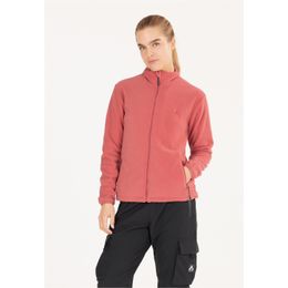 Fleecejacke WHISTLER "Cocoon", Damen, Gr. 38, orange (koralle), 100% Polyester, unifarben, normal, hoch geschlossener Ausschnitt, Jacken Fleecejacke, mit praktischem Tunnelzug