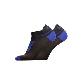F&uuml;&szlig;linge UphillSport "FRONT LOW 2er Pack", Herren, Gr. 35-38, grau (grau, blau), 60% Polypropylen, 37% Polyamid, 3% Elasthan, mehrfarbig, unifarben, Socken, mit gepolstertem Rist