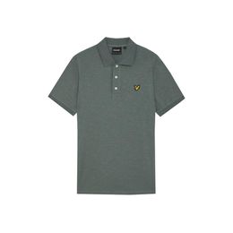 Lyle & Scott Lyle & Scott Poloshirt 'Slub' Herren Gr&ouml;&szlig;e L gelb / grau / gr&uuml;n