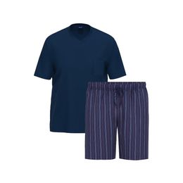 Ammann Short Pajamas 'Night & Home Cotton' male Blue size XXL