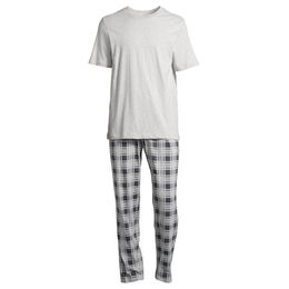 Schiesser Pyjama kurz 'Night & Home' Herren Gr&ouml;&szlig;e L grau