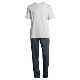 Schiesser Pyjama kurz 'Night & Home' Herren Gr&ouml;&szlig;e M rauchblau
