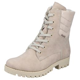 Rieker Schn&uuml;rstiefelette Damen Gr&ouml;&szlig;e 39 beige Winterschuhe