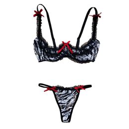 Passion Negligee 'Aida Set' female Black size L/XL